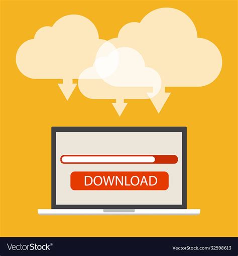 Network Configuration Cloud Computing Technology Vector Image