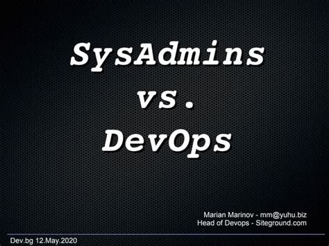 sysadmin vs dev ops pdf operating systems computer software and applications