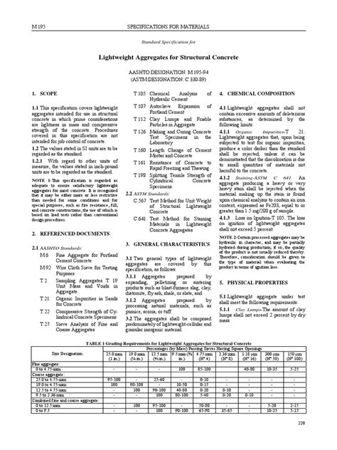 Lightweight Aggregates For Structural Concrete Pdf Concrete