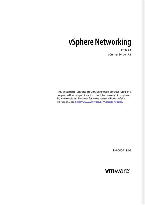 Pdf Vsphere Esxi Vcenter Server 51 Networking Guide Dokumentips