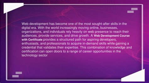 Ppt Web Development Course With Certificate In Delhi 1 Powerpoint