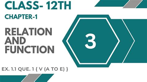 class 12th mathematics chapter 1 relation and functions ex 1 1 q
