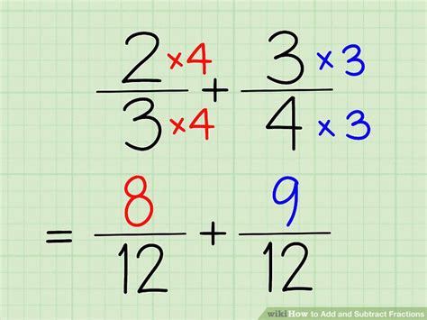 5 Ways To Add And Subtract Fractions WikiHow