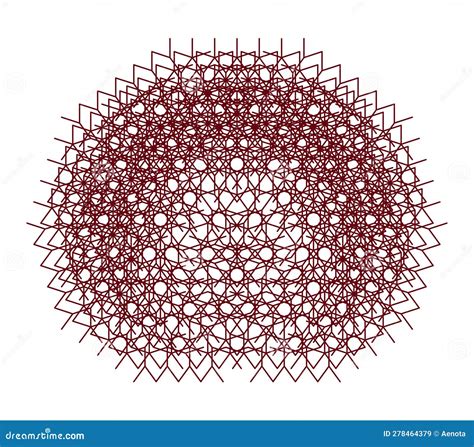 Flat Vector Computer Generated L System Branching Fractal Generative