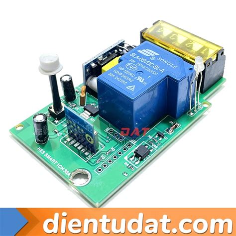 Công Tắc Điều Khiển 1 Thiết Bị Qua Wifi 220v Hes 1ch 30a Wf Điện Tử Dat