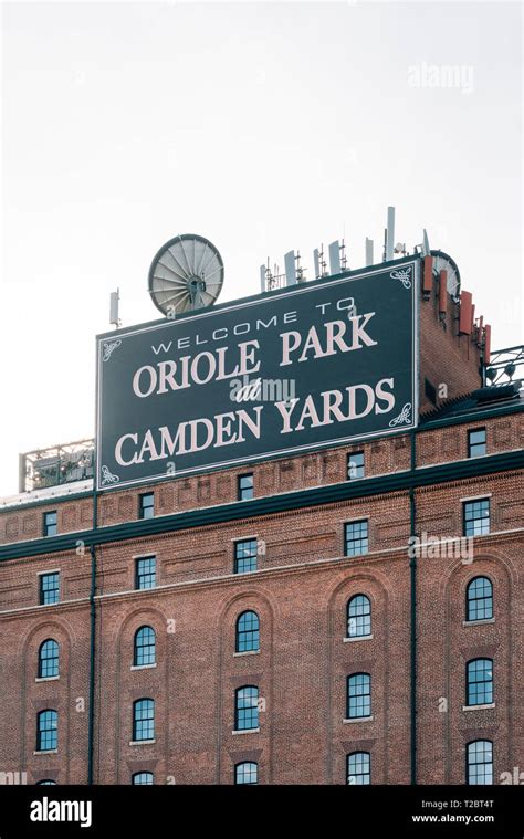 Oriole Park At Camden Yards Baseball Stadium In Baltimore Maryland