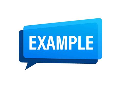 Example Label Sign Speech Bubble Vector Stock Illustration 29928473