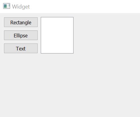 C Qt Application With Layout S QPushButton And QGraphicsItem