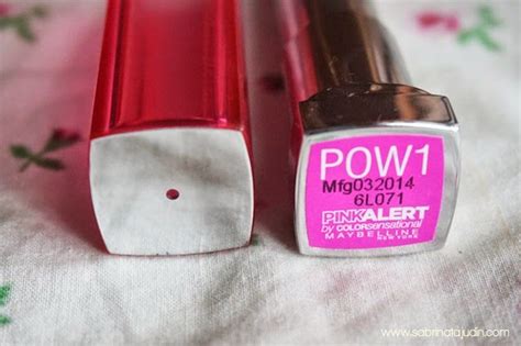 Maybelline Pink Alert Lipstick In Pow Sabrina Tajudin Malaysia Beauty Lifestyle Blog