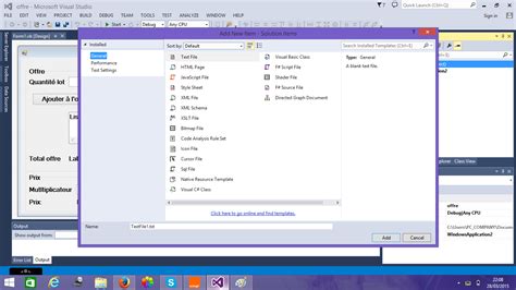 Ajouter un module à un projet VB NET