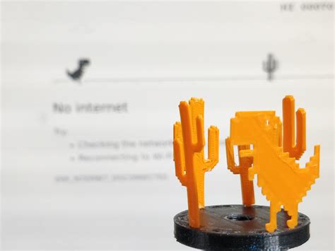 Chrome T Rex Runner Game 45 Rpm Record Adapter Dino Game By