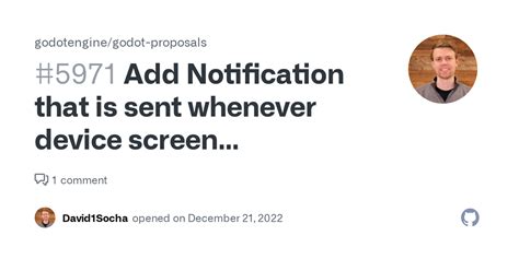 Add Notification That Is Sent Whenever Device Screen Orientation Is Changed Issue