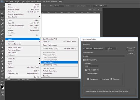 Batch Process To Export Layers To File Psd With Adobe Product