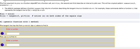 Solved The First Argument To Plot Is A Function Objectânot