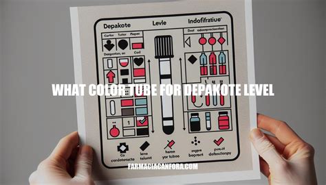 Depakote Level Testing Choosing The Right Tube Color