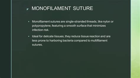 Sutures Types And Their User In Different Conditions PPT