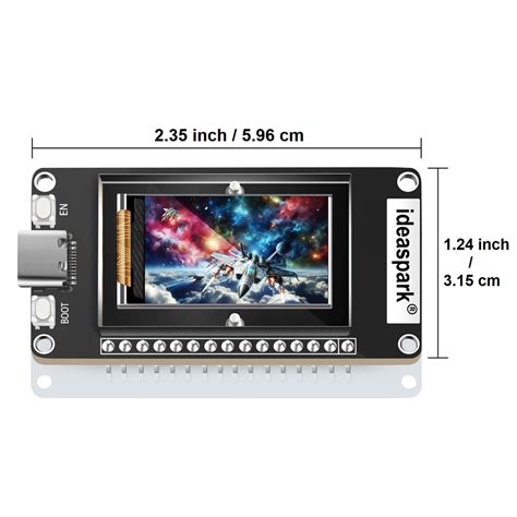Ideaspark® Esp32 Development Board 1 14 Inch 135x240 Lcd Display Ch340 Wifi Bl Ebay