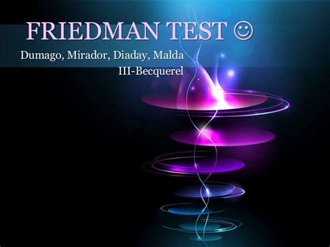 friedman test stat