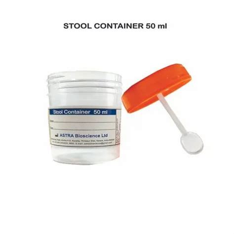 Polypropylene Stool Container For Laboratory 50 Ml 60 Ml ID 22340899633