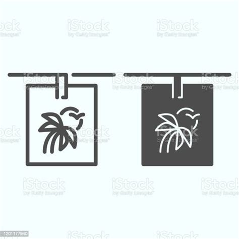 포토 라인과 단색 아이콘을 매달려 있습니다 흰색으로 격리된 사진 벡터 일러스트레이션을 클리핑합니다 웹 및 응용 프로그램을 위해 디자인 된 꽃 윤곽 스타일 디자인의 사진