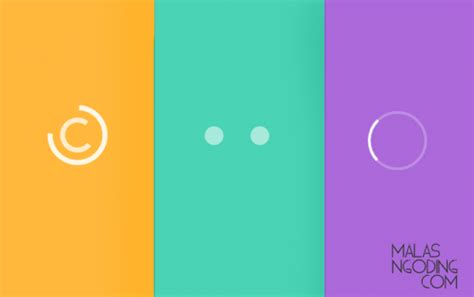 Cara Membuat Animasi Preloader Dengan Css3 Malas Ngoding