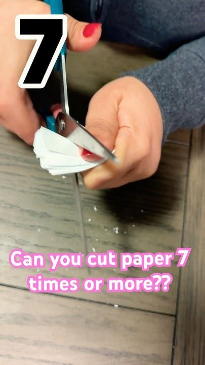 Is It Possible To Cut Paper More Than 7 Times Lets See Funny Youtube