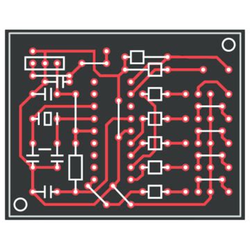 Vector Abstract Circuit Board Integrated Microcircuit Systems Vector Integrated Microcircuit