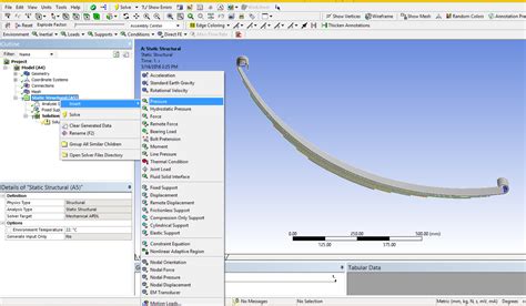 How To Do Analysis Of A Leaf Spring In Ansys Grabcad Tutorials