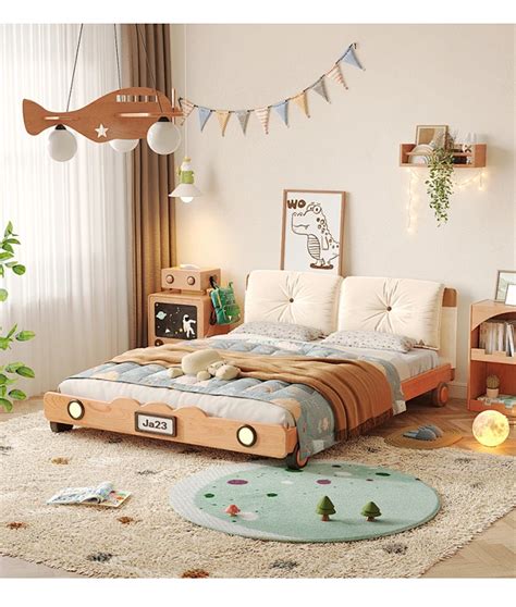 和玛飞天车汽车床男孩实木儿童床树屋床帐篷男童床儿童房卡通卧室 天猫 花瓣网
