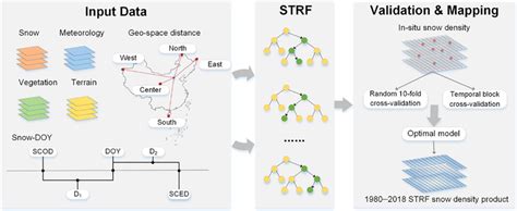 Flowchart Summarizing The Strf Snow Density Data Estimation Which