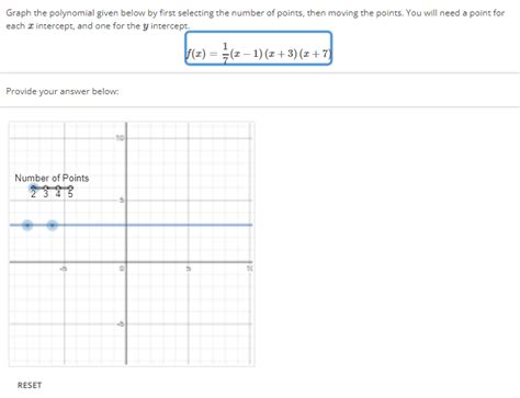 solved graph the polynomial given below by first selecting