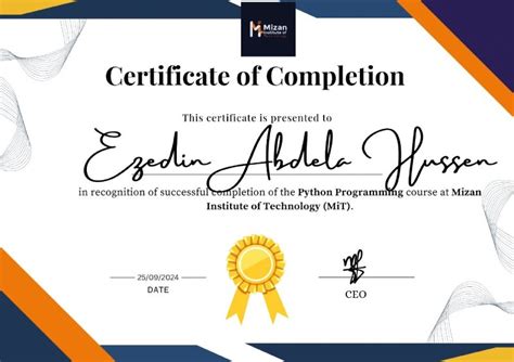 Ezedin Abdela On Linkedin Pythonprogramming Certification