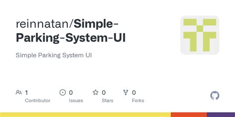 GitHub Reinnatan Simple Parking System UI Simple Parking System UI
