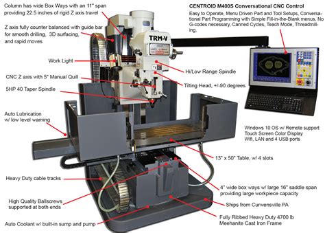 Cnc Tool Room Milling Machine Bed Mill