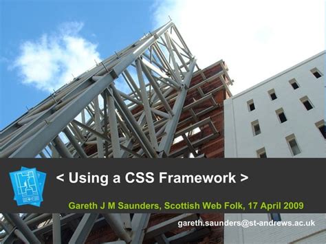 Using A Css Framework Ppt