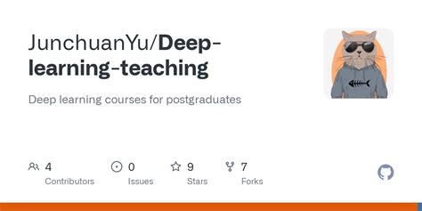 GitHub JunchuanYu Deep Learning Teaching Deep Learning Courses For Postgraduates
