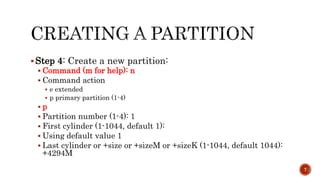 Disk Partitioning In Red Hat PPT