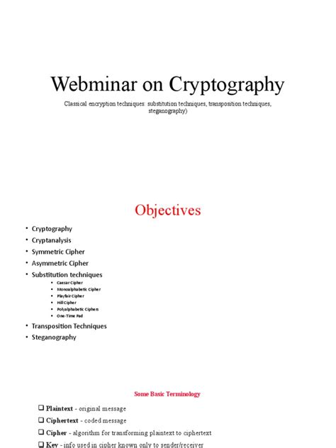 unit 1 part1 pdf cryptography cipher