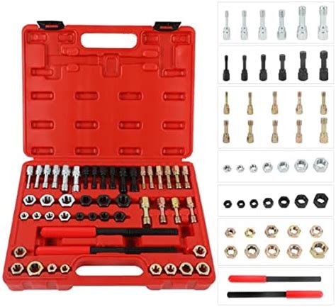 Thread Chaser Set 48PCS Thread Repair Tool Kit UNC/UNF/Metric Thread Chaser Rethreading Kit Anti ...