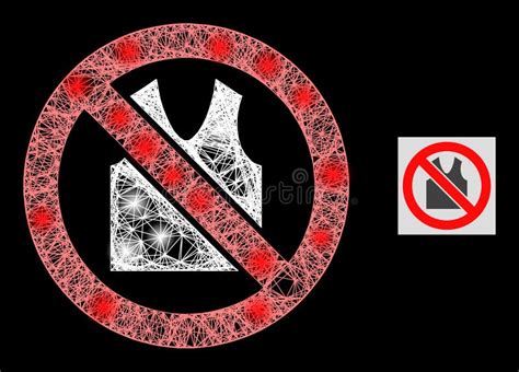 Bright Irregular Mesh Forbidden Open Clothes With Glare Spots Stock Vector Illustration Of