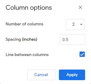 Add A Line Between Columns Tech Talk Com