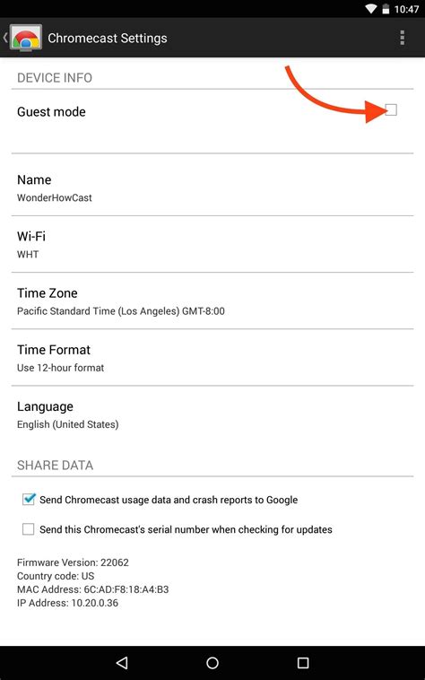 Recover Mac Address And Ip Address For Chromecast Poorenta