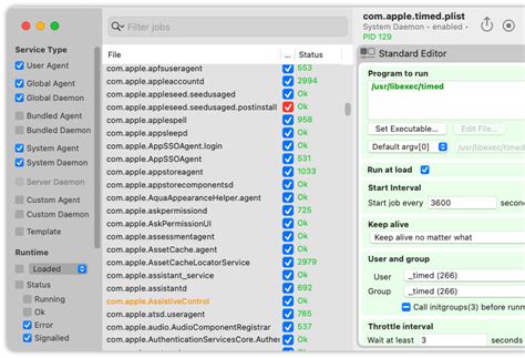 LaunchControl The Launchd GUI