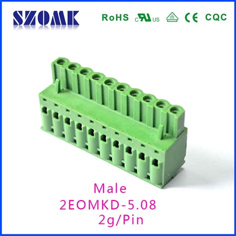 Male Or Female Type Pcb Terminal Blocks Pluggable Screw Terminal Blocks