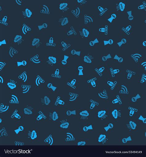 Set Cloud Vpn Interface Password Protection Vector Image