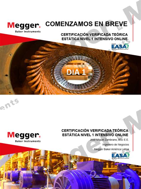 Certificacion Megger Baker Teorica Pruebas Estaticas I Intensivo Online Pdf Inductor