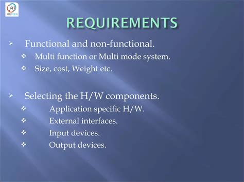 Embedded System Design Process Ppt