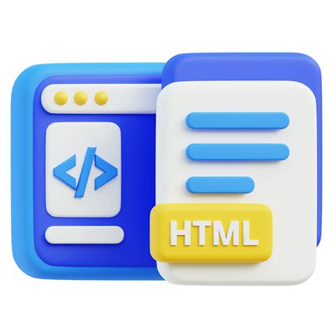 html 3d icon 43987981 png
