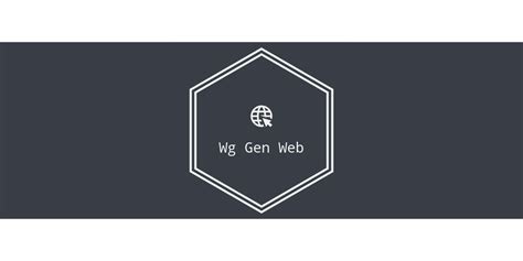 Wg Gen Web Simple Web Based Configuration Generator For WireGuard Wg Gen Web A Home