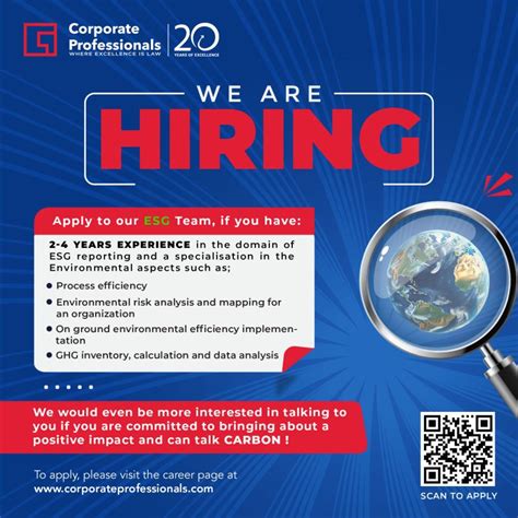 Corporateprofessionals Sustainability Hiringalert Esg
